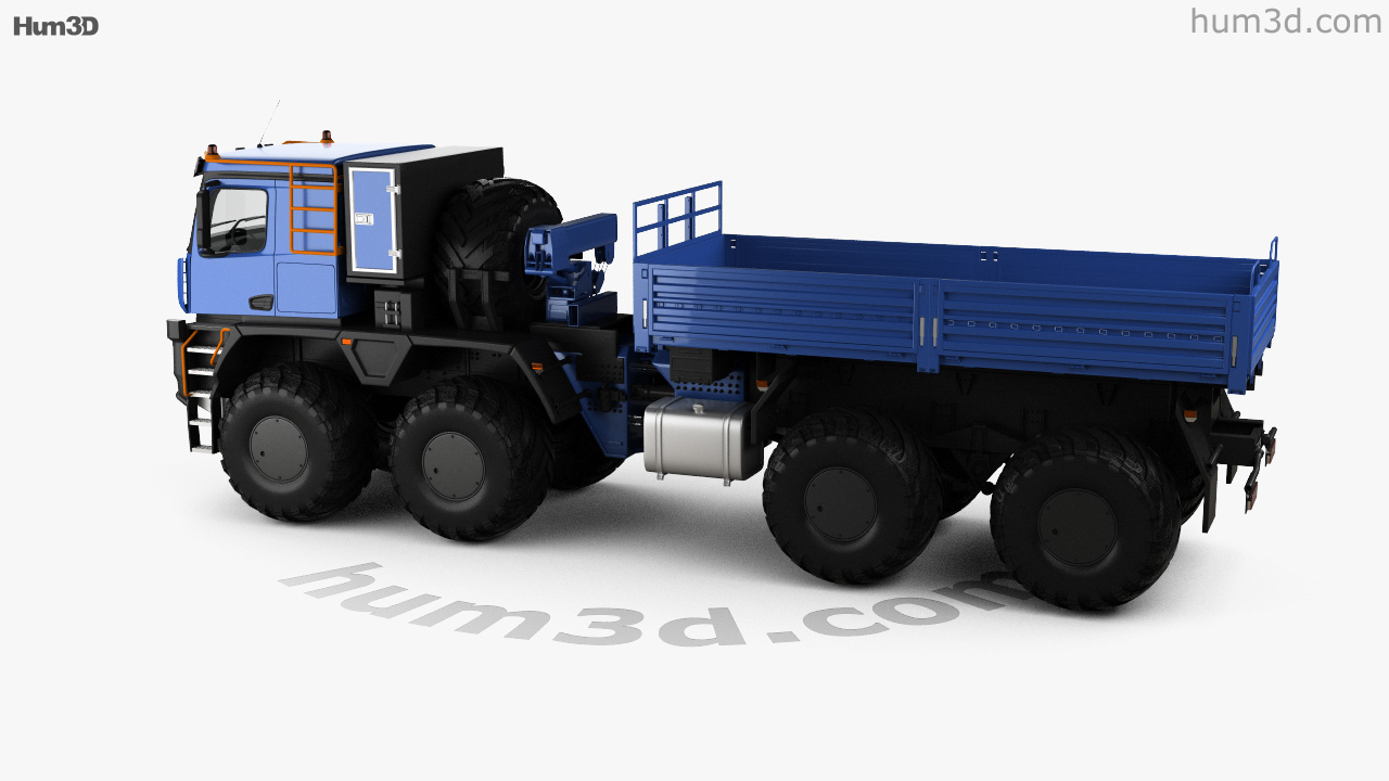 360 view of KamAZ 6355 Arctica Truck 2021 3D model - 3DModels store