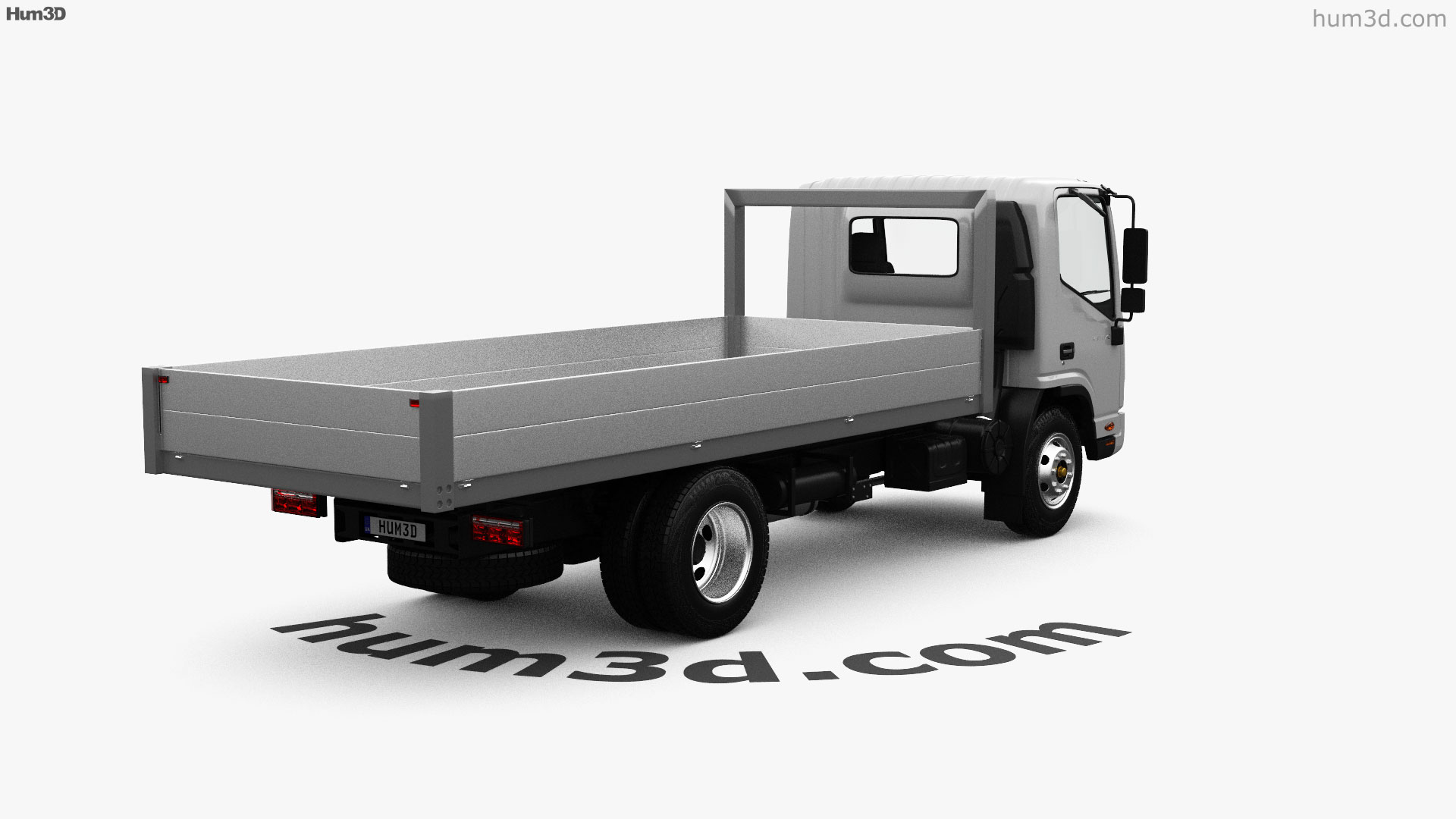 360 view of KamAZ Kompas 9 Flatbed Truck 2024 3D model - 3DModels store