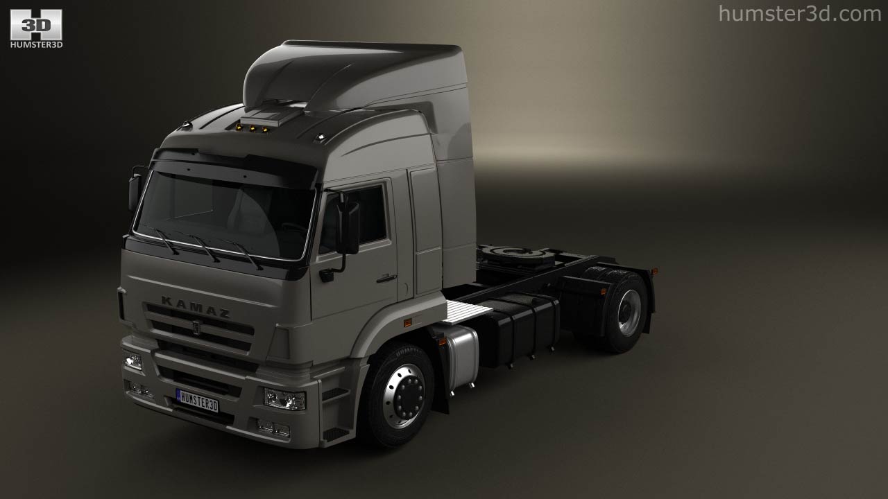 360 view of KamAZ 5460 Tractor Truck 2016 3D model - 3DModels store