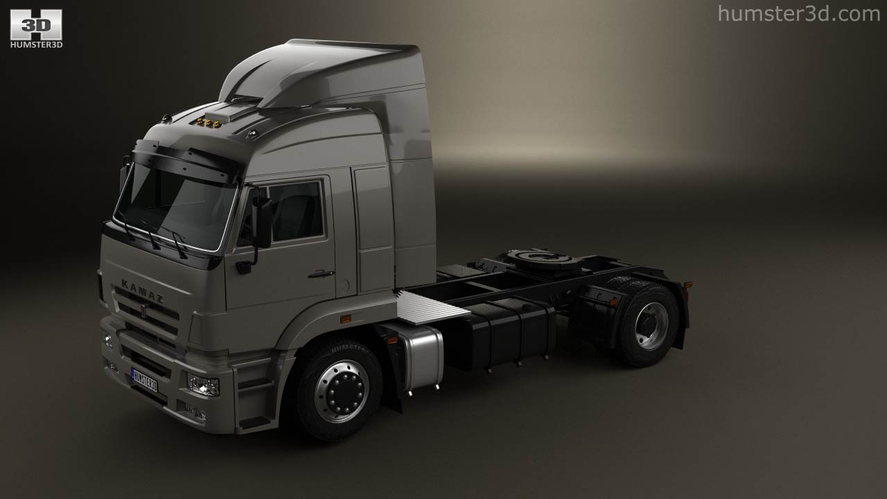360 view of KamAZ 5460 Tractor Truck 2016 3D model - 3DModels store