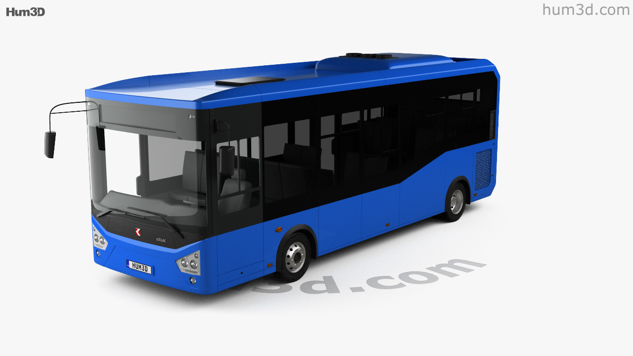360 view of Karsan Atak bus 2014 3D model - 3DModels store