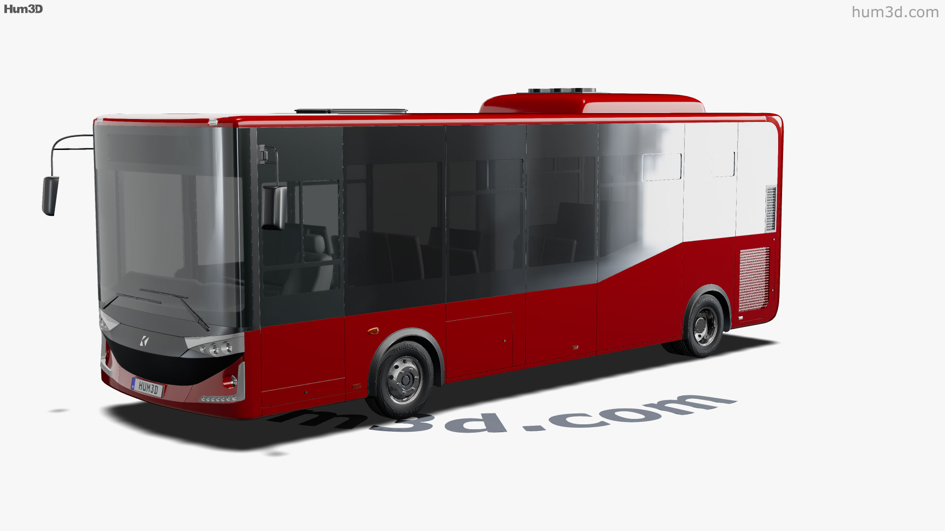 360 view of Karsan Atak bus 2022 3D model - 3DModels store
