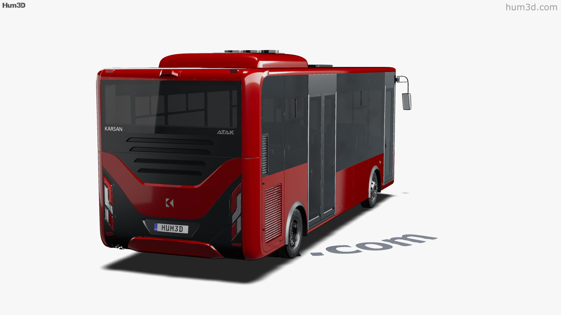 360 view of Karsan Atak bus 2022 3D model - 3DModels store