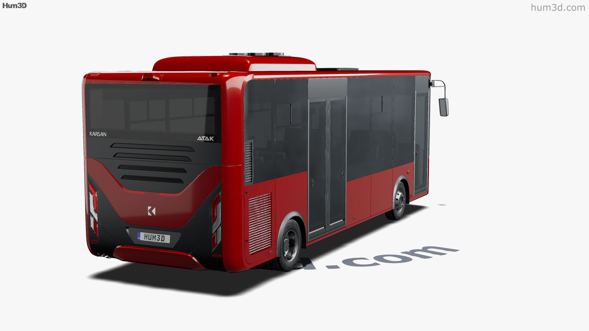 360 view of Karsan Atak bus 2022 3D model - 3DModels store