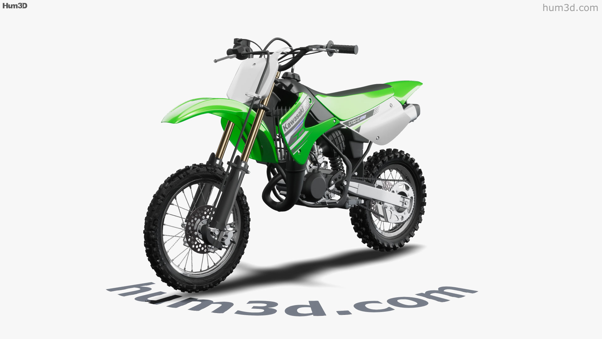 360 view of Kawasaki KX85 1998 3D model - 3DModels store