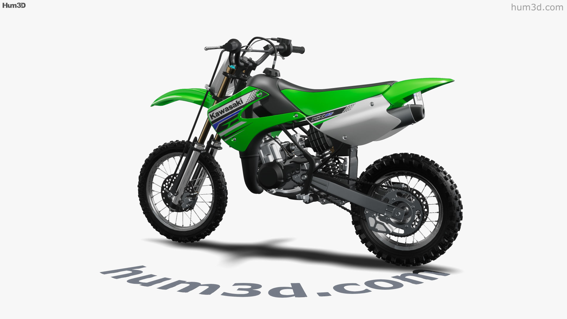 360 view of Kawasaki KX85 1998 3D model - 3DModels store