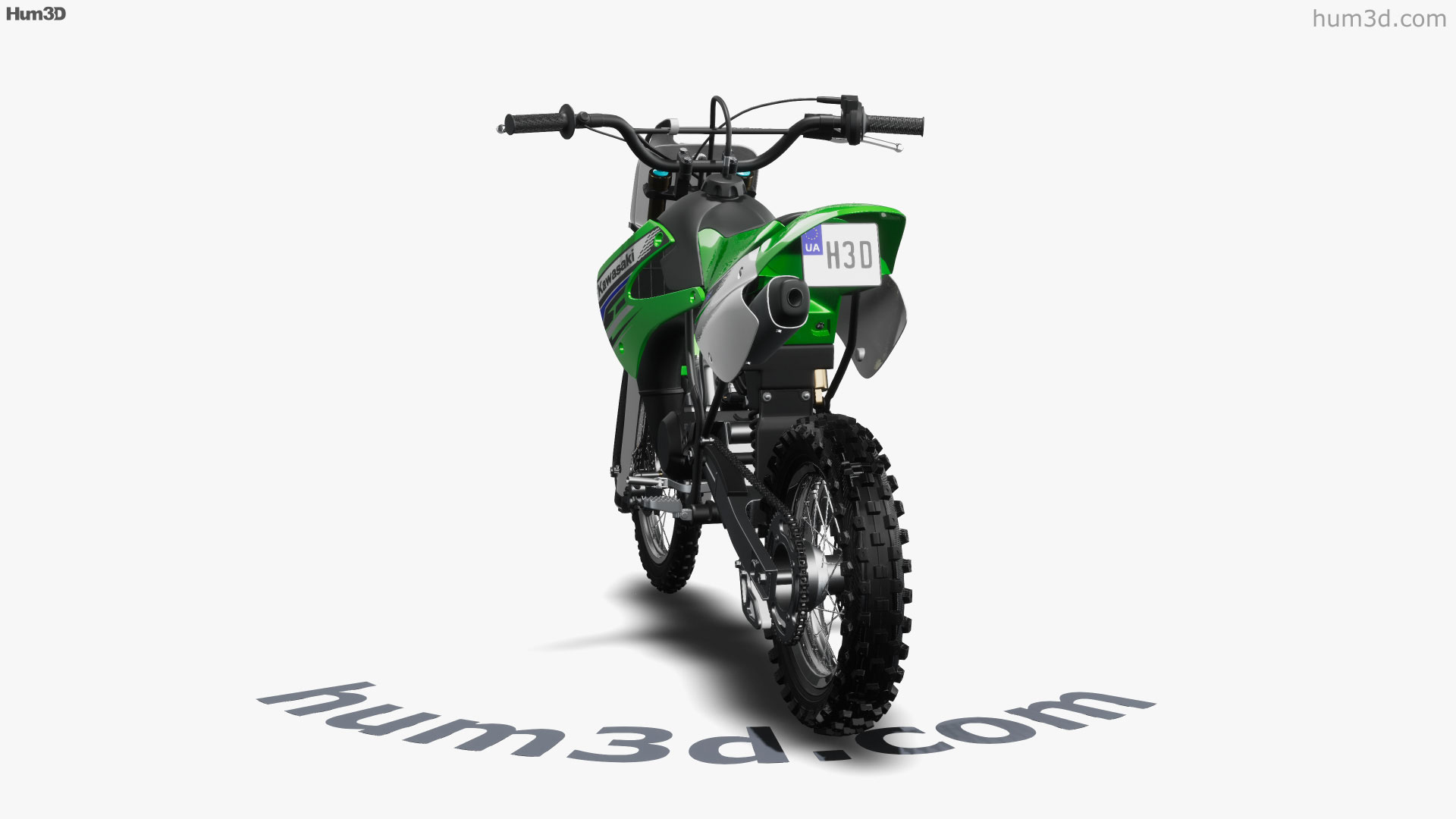 360 view of Kawasaki KX85 1998 3D model - 3DModels store