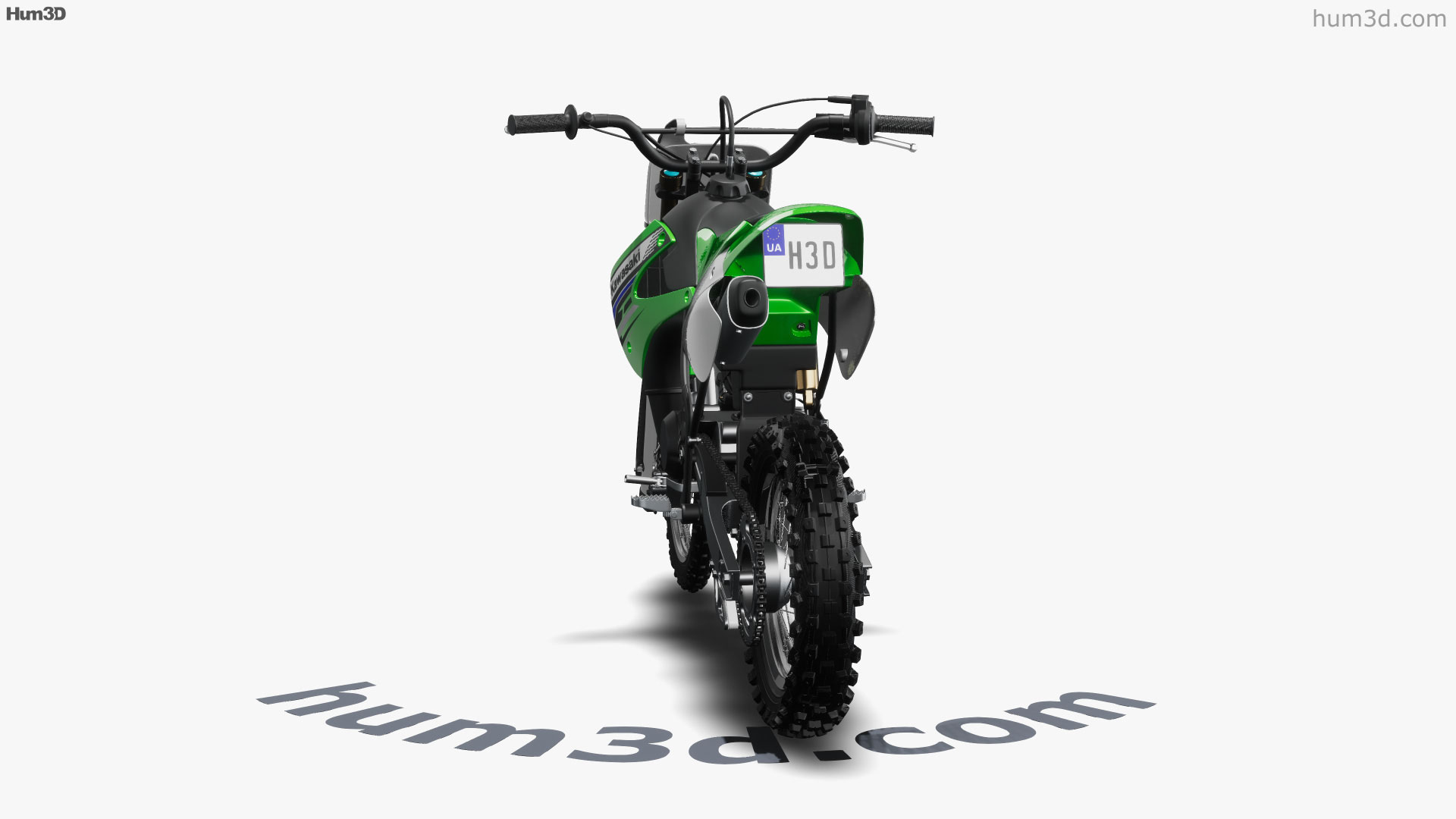 360 view of Kawasaki KX85 1998 3D model - 3DModels store