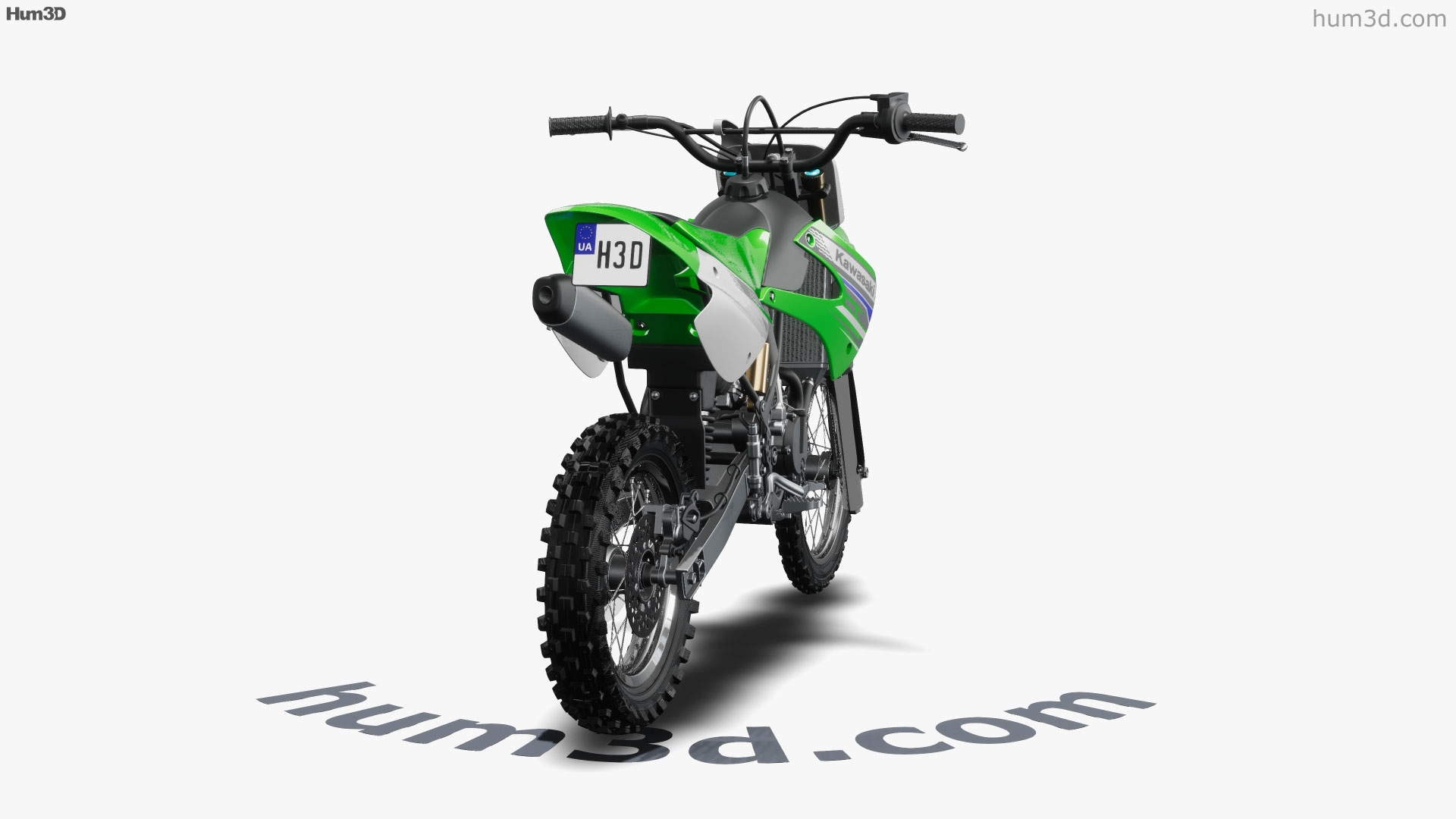 360 view of Kawasaki KX85 1998 3D model - 3DModels store