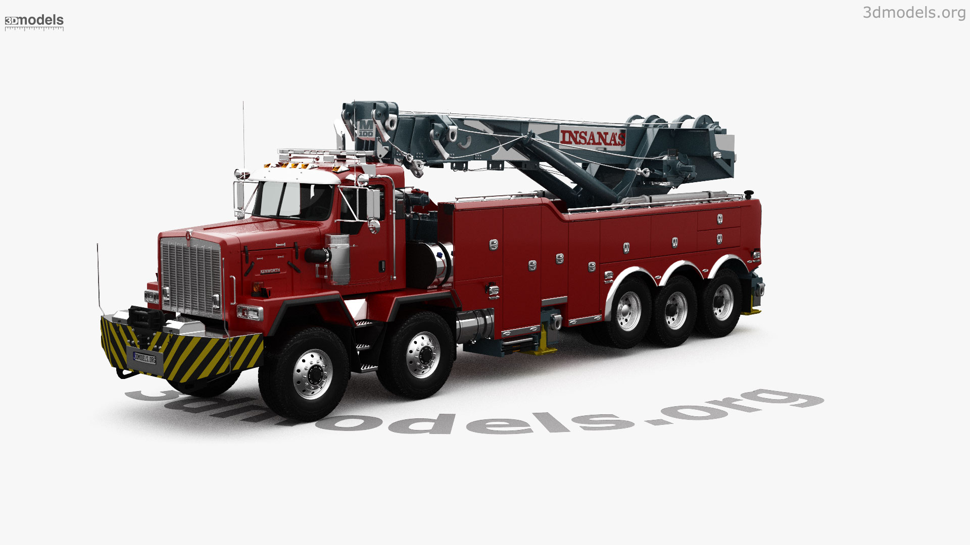 360 view of Kenworth C500 Century M100 Rotator Truck 2024 3D model ...