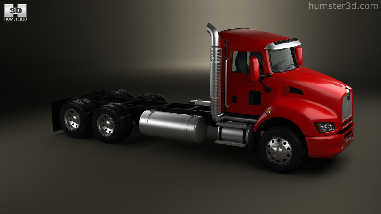 360 view of Kenworth T440 Chassis Truck 3-axle 2016 3D model - 3DModels ...