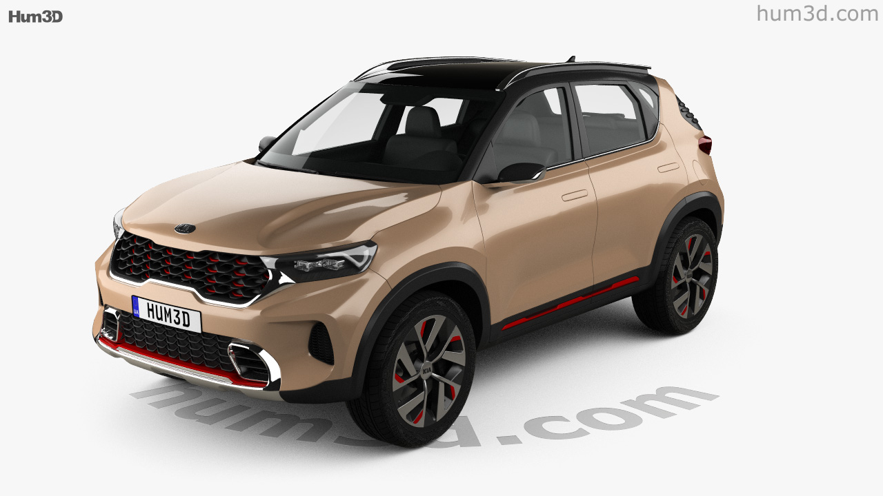 360 view of Kia Sonet Concept 2023 3D model - 3DModels store