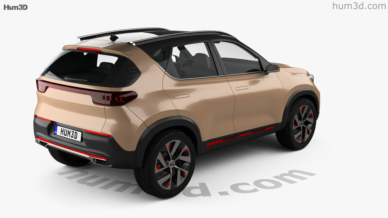 360 view of Kia Sonet Concept 2023 3D model - 3DModels store
