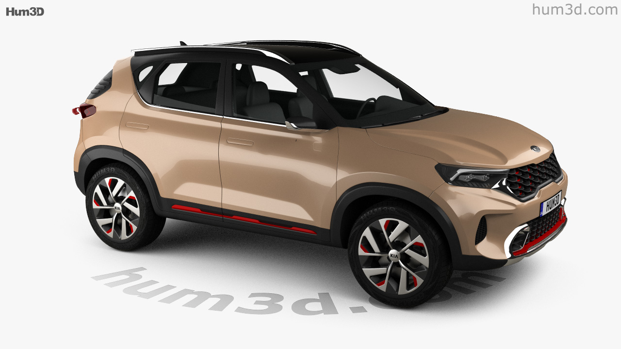 360 view of Kia Sonet Concept 2023 3D model - 3DModels store
