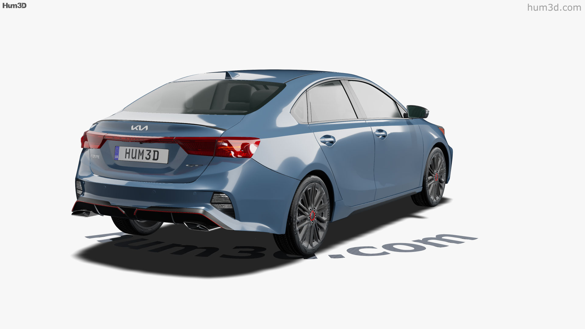 360 view of Kia Forte GT 2024 3D model - 3DModels store