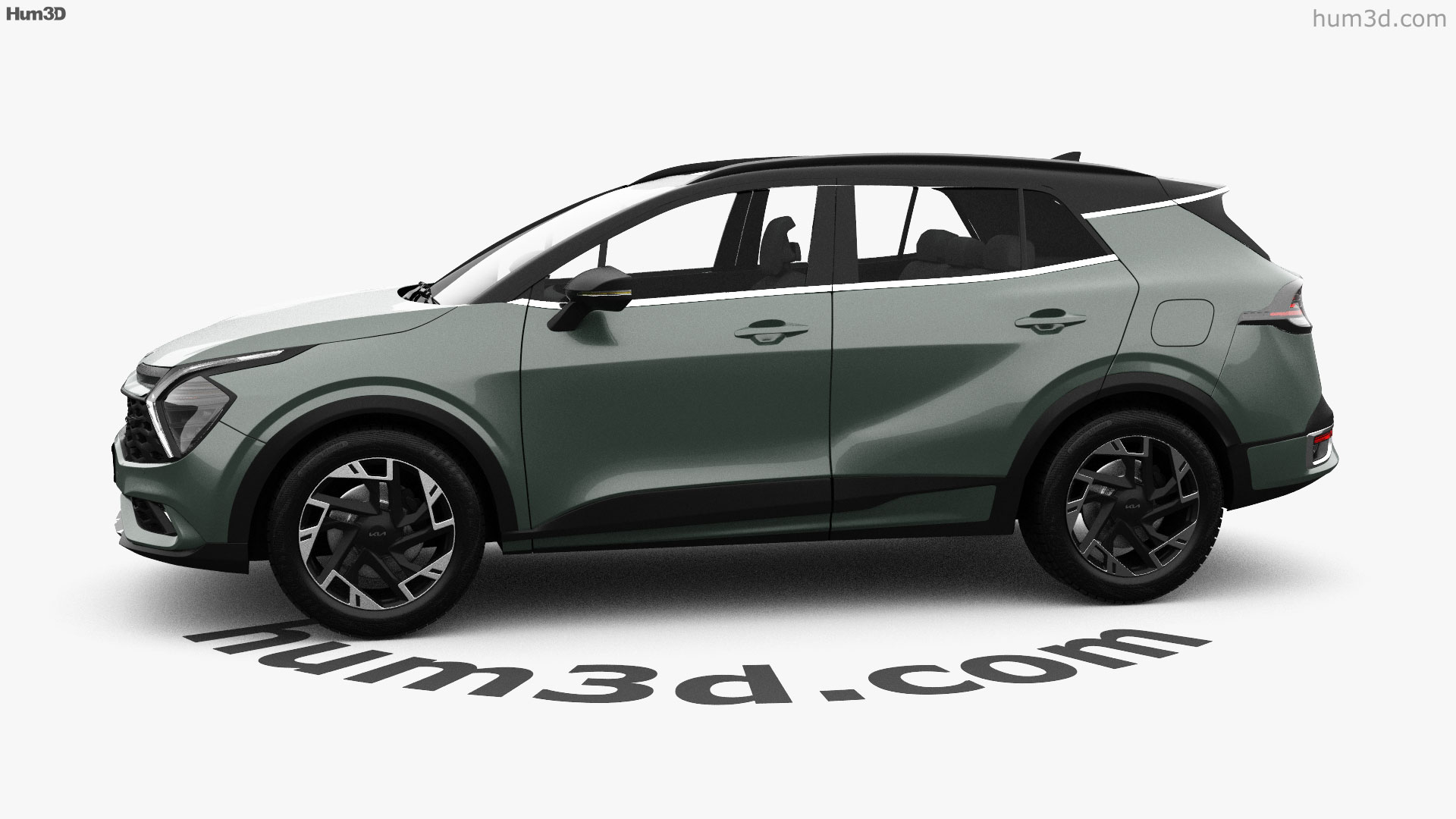 360 view of Kia Sportage SWB GT-Line PHEV 2024 3D model - 3DModels store