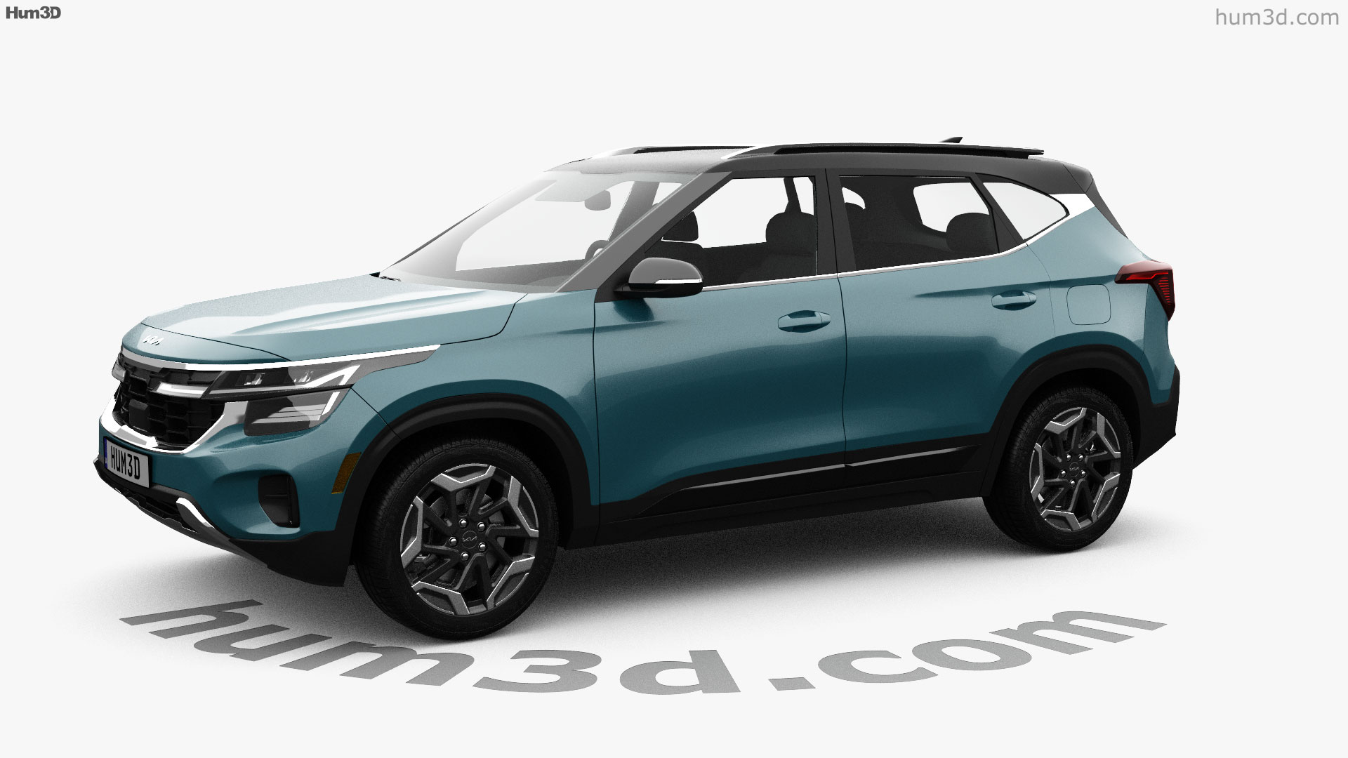 360 view of Kia Seltos US-spec 2024 3D model - 3DModels store