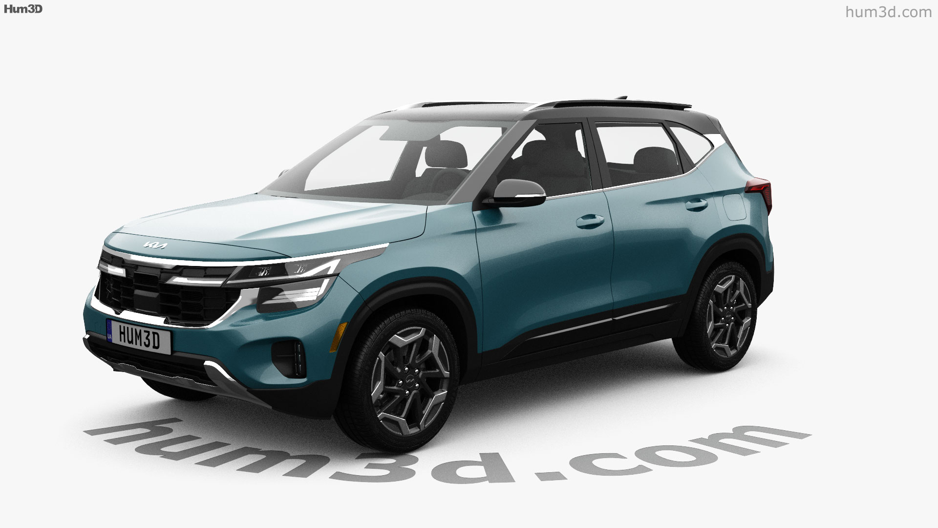 360 view of Kia Seltos US-spec 2024 3D model - 3DModels store