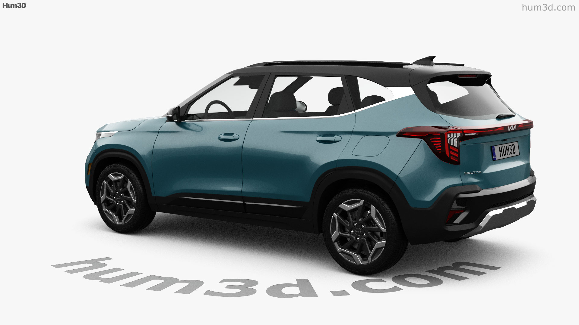 360 view of Kia Seltos US-spec 2024 3D model - 3DModels store