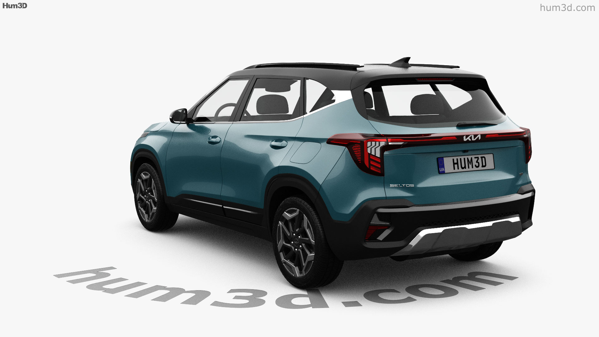 360 view of Kia Seltos US-spec 2024 3D model - 3DModels store