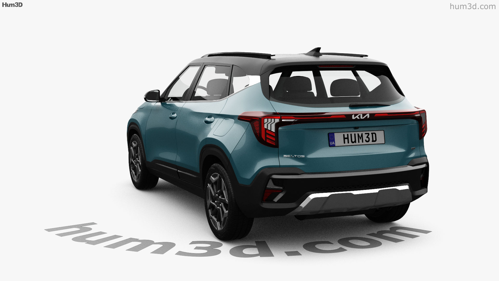 360 view of Kia Seltos US-spec 2024 3D model - 3DModels store