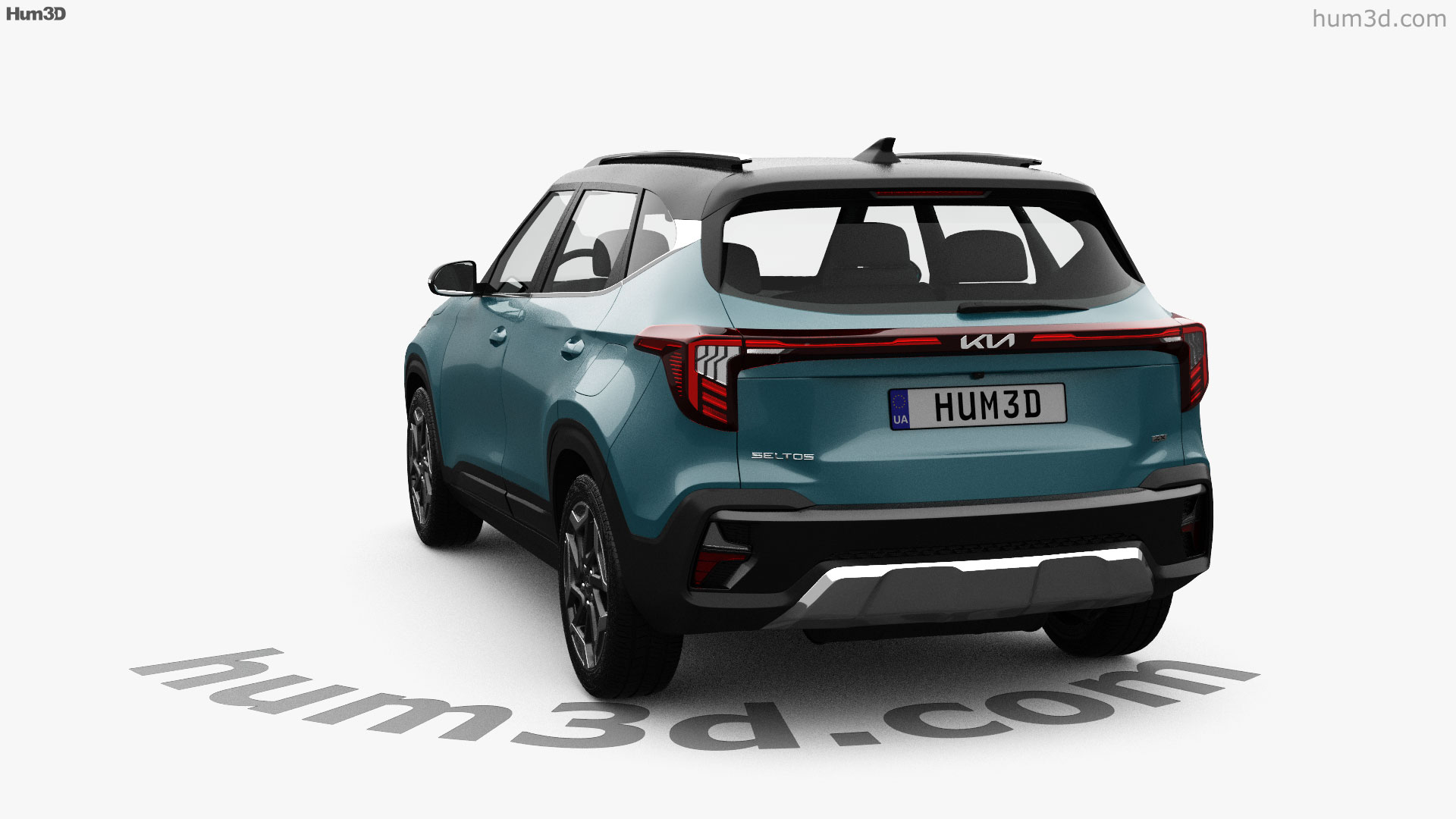 360 view of Kia Seltos US-spec 2024 3D model - 3DModels store