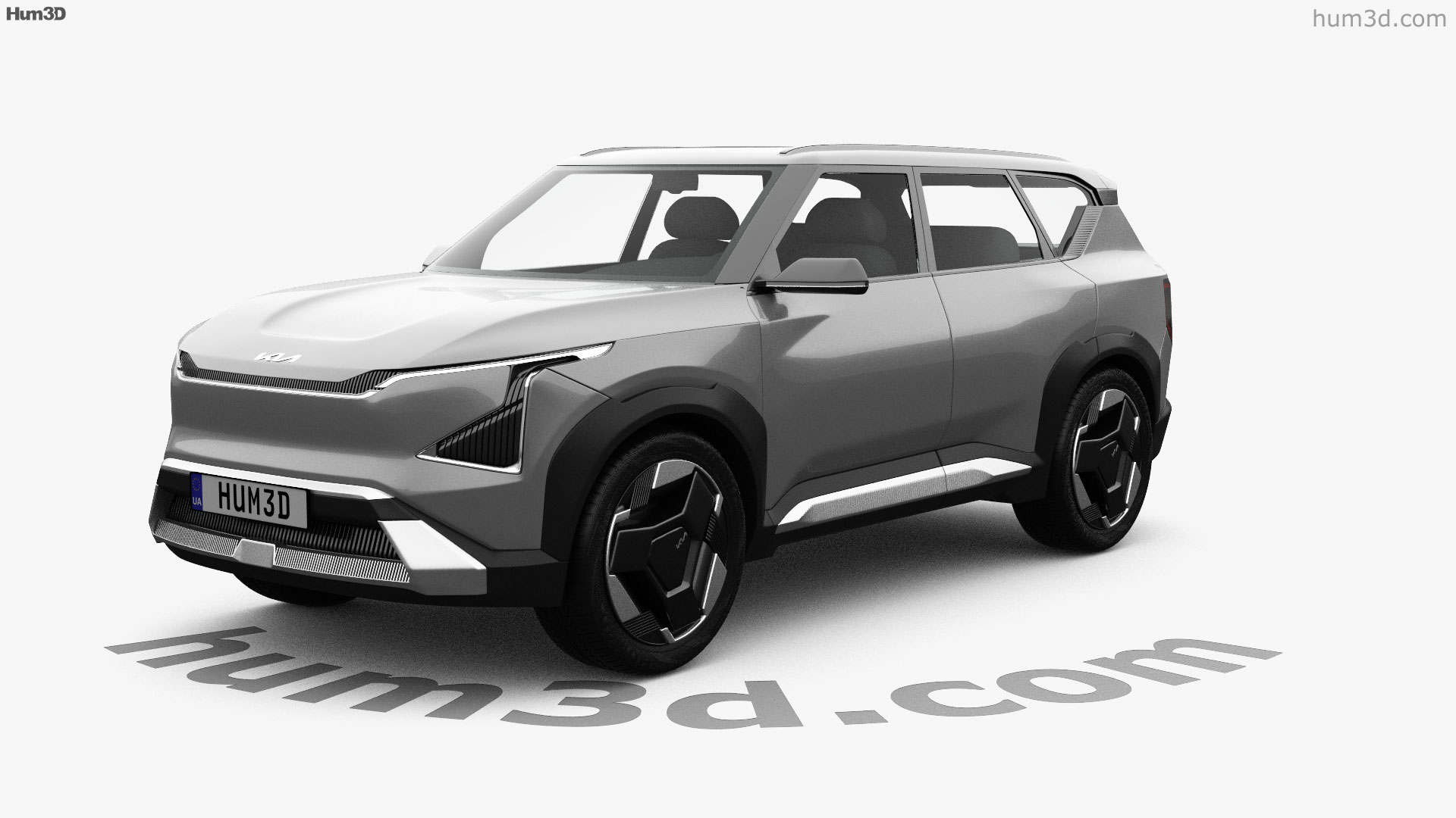360 view of Kia EV5 2024 3D model - 3DModels store