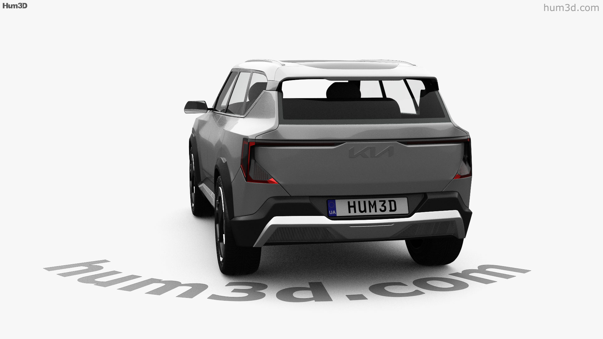 360 view of Kia EV5 2024 3D model - 3DModels store