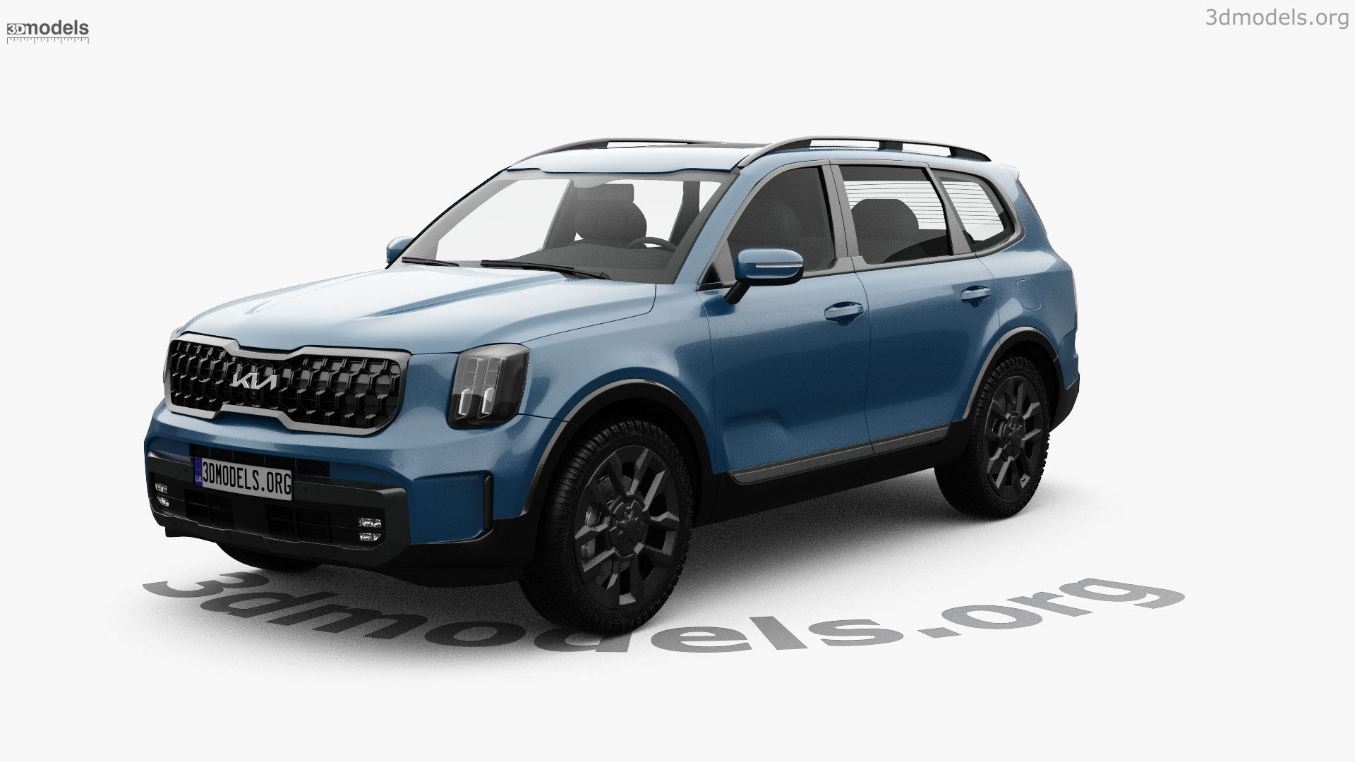 360 view of Kia Telluride X-Pro 2025 3D model - 3DModels store