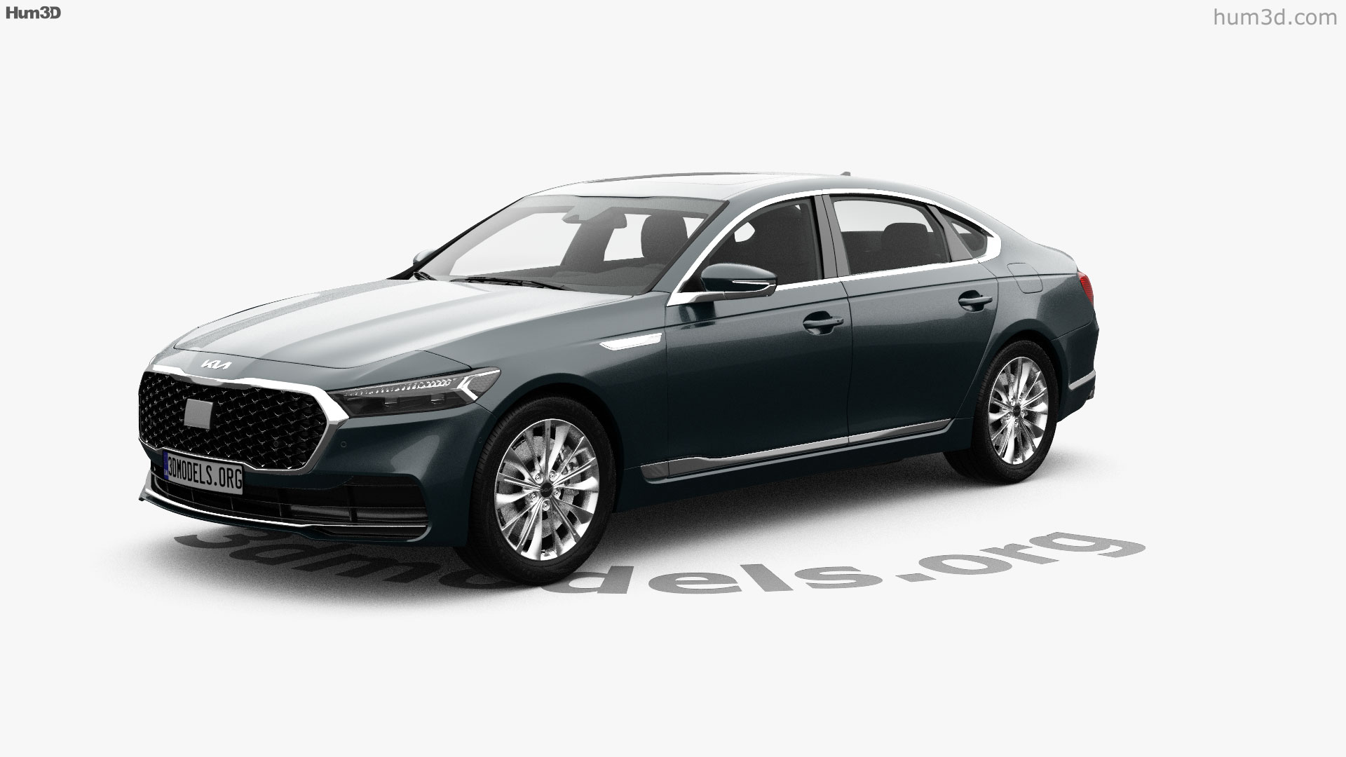 360 view of Kia K9 2021 3D model - 3DModels store