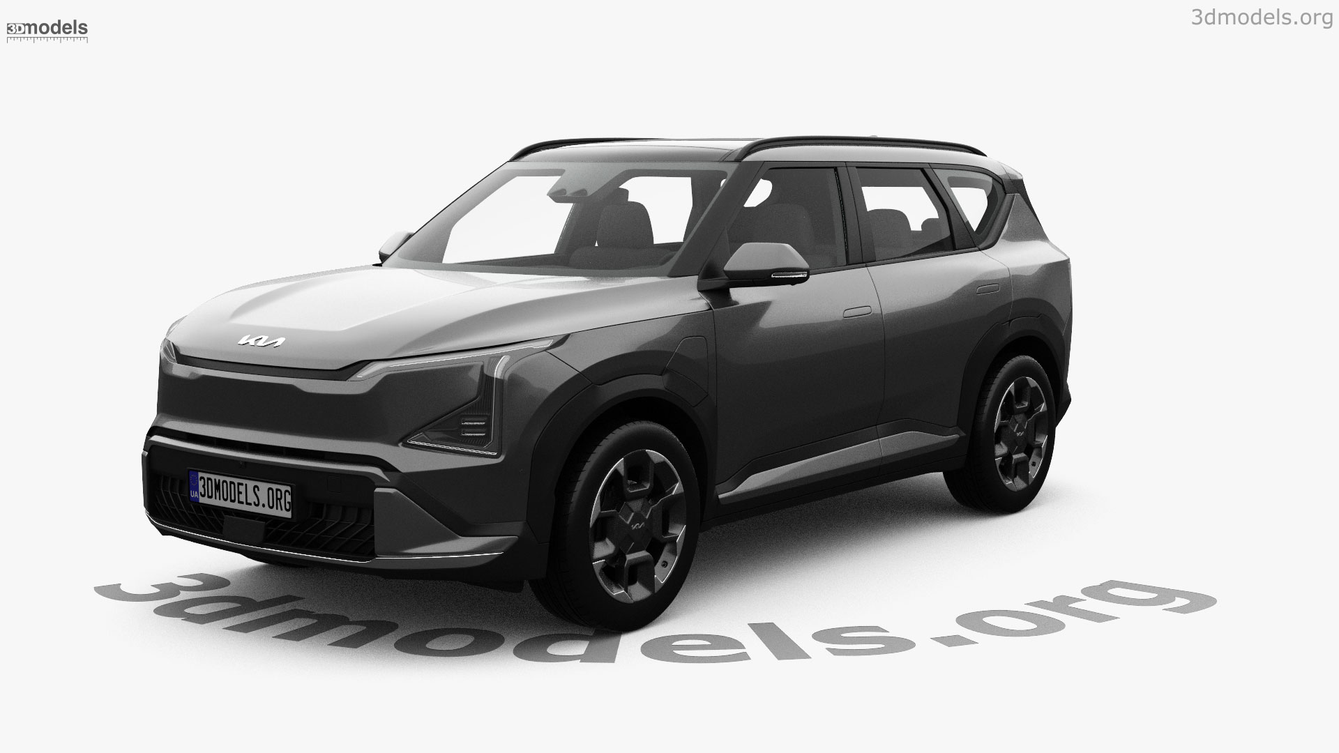 360 view of Kia EV5 GT-line 2025 3D model - 3DModels store