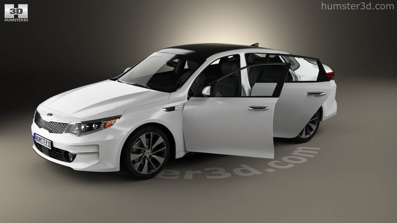 360 view of Kia K5 MX with HQ interior 2019 3D model - 3DModels store