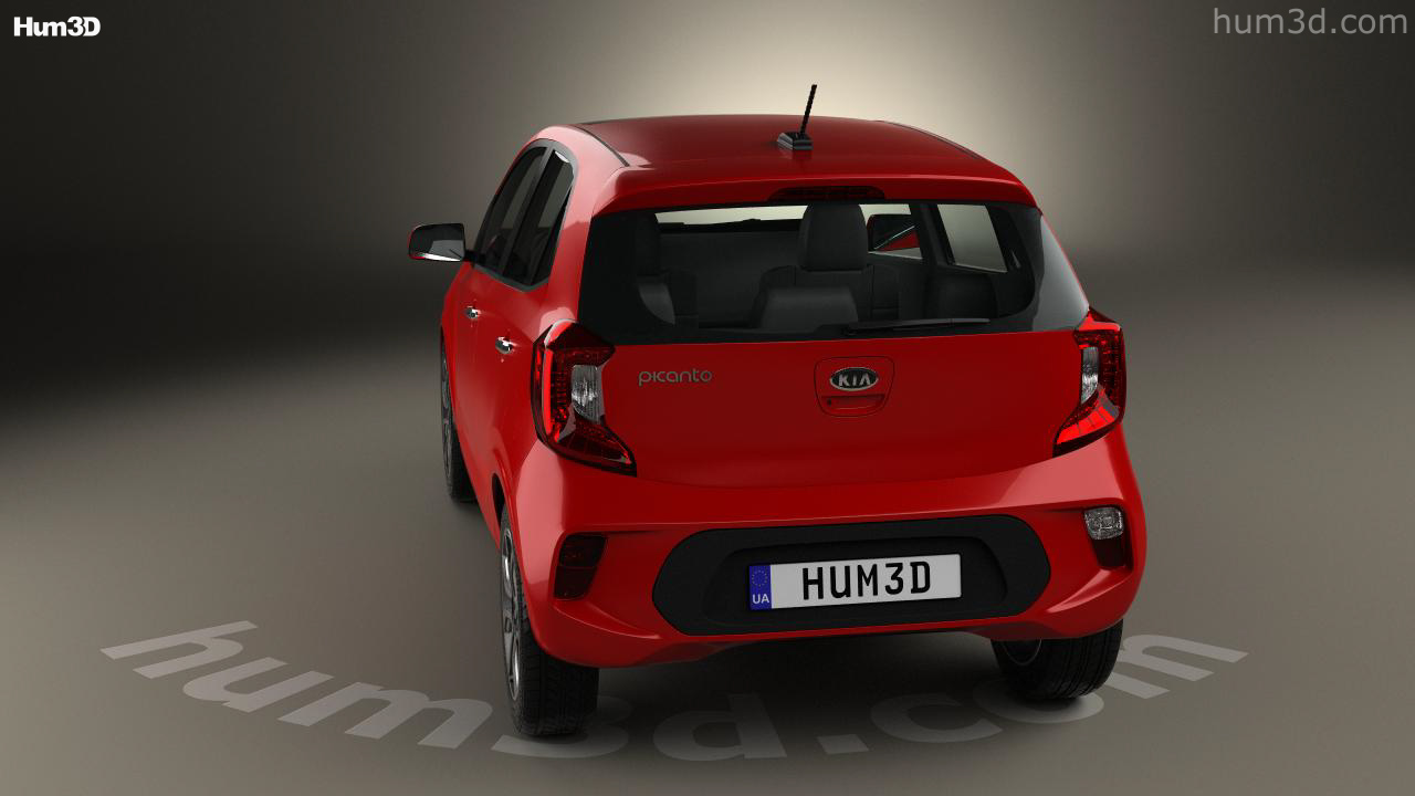 360 view of Kia Picanto (Morning) 2020 3D model - 3DModels store