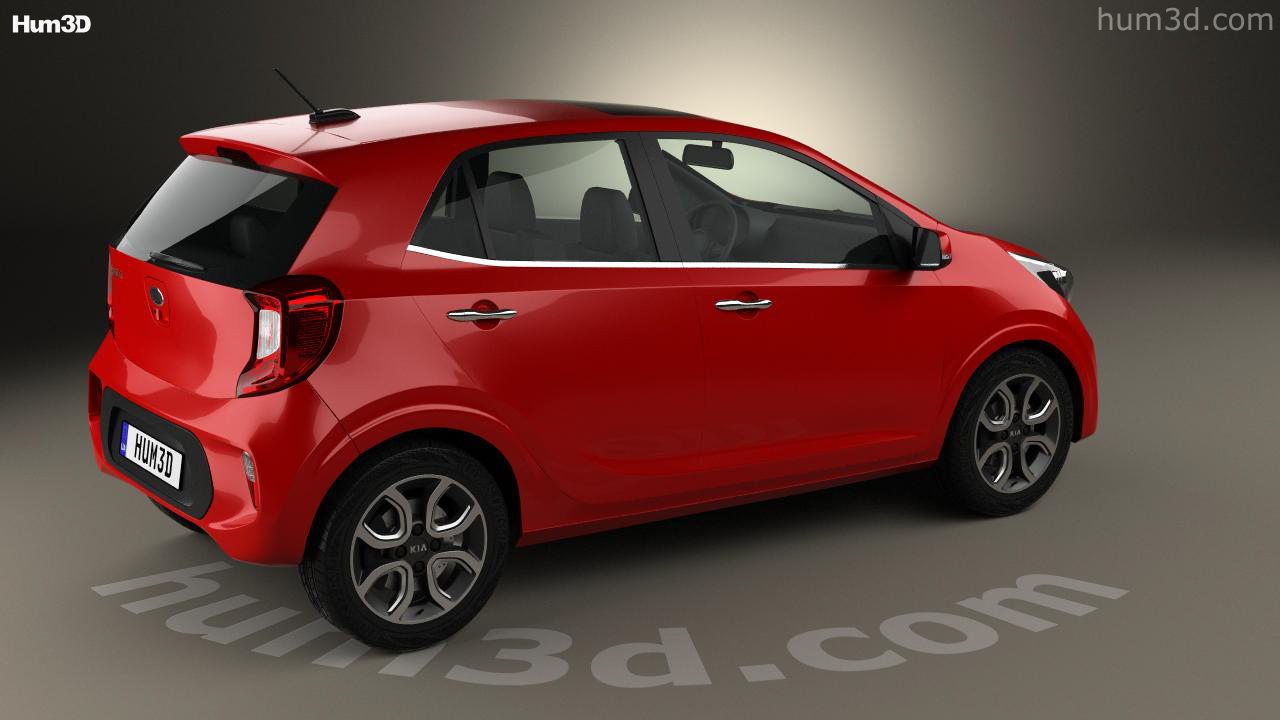360 view of Kia Picanto (Morning) 2020 3D model - 3DModels store