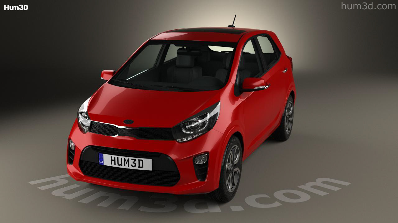 360 view of Kia Picanto (Morning) 2020 3D model - 3DModels store