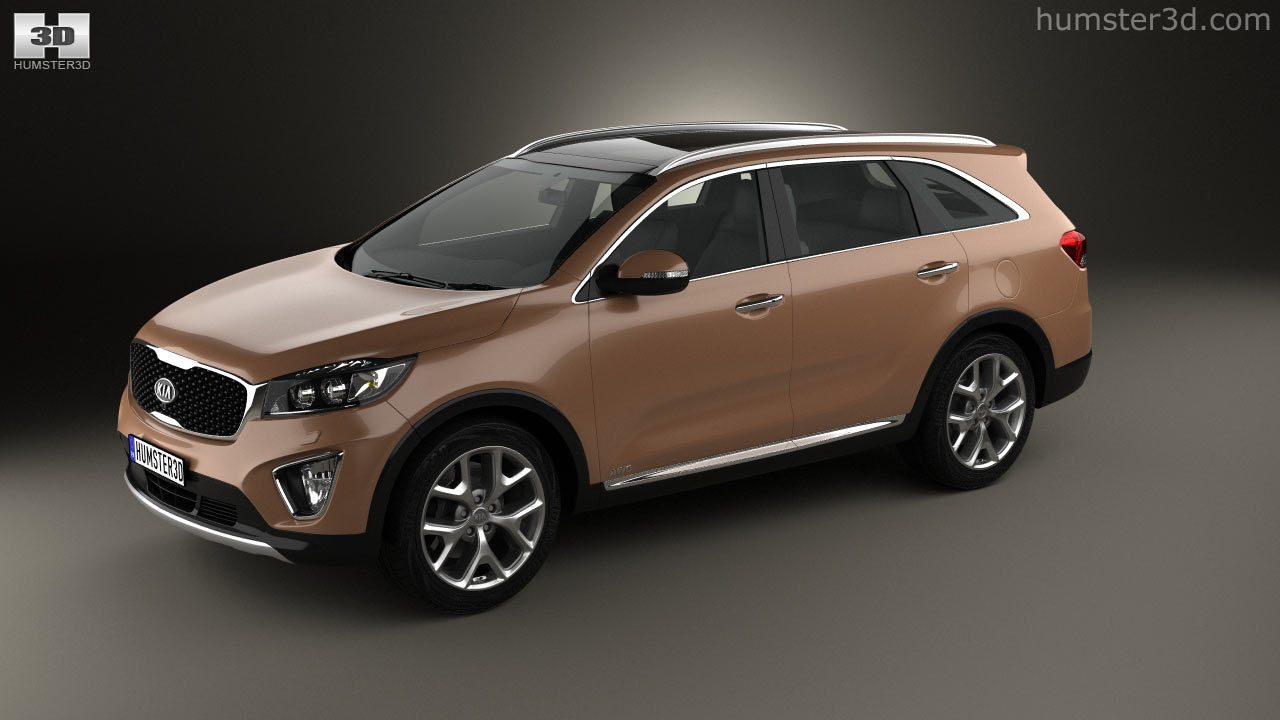 360 view of Kia Sorento UM 2017 3D model - 3DModels store
