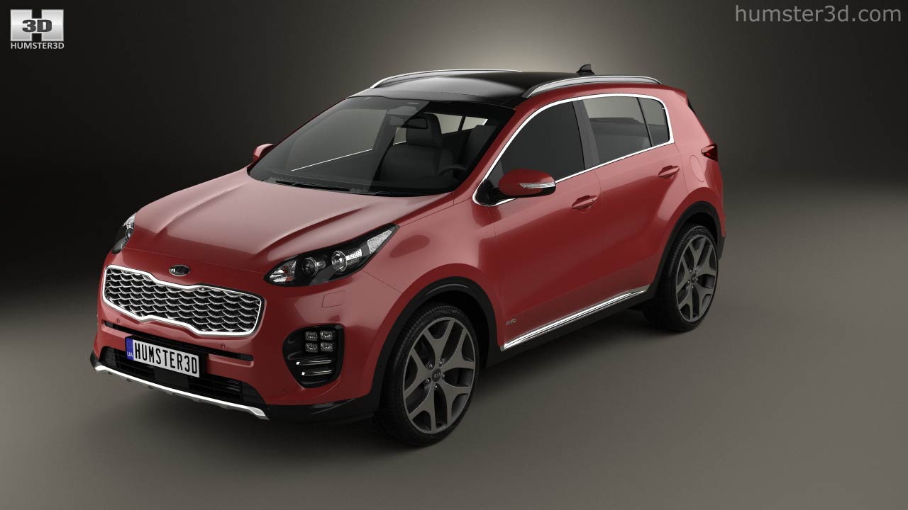 360 view of Kia Sportage GT-Line 2019 3D model - 3DModels store