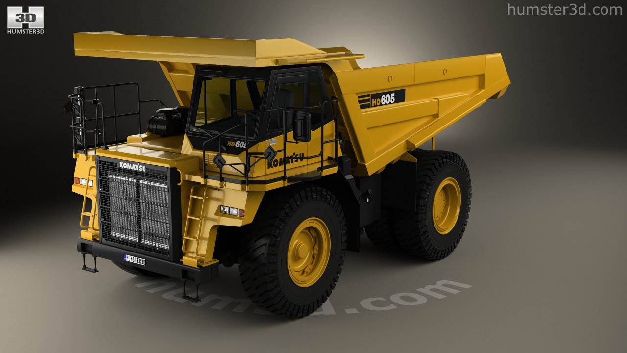 360 view of Komatsu HD605 Dump Truck 2009 3D model - 3DModels store