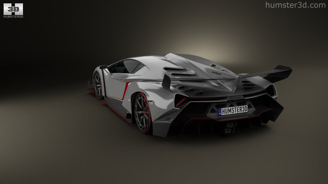360 view of Lamborghini Veneno 2013 3D model - 3DModels store