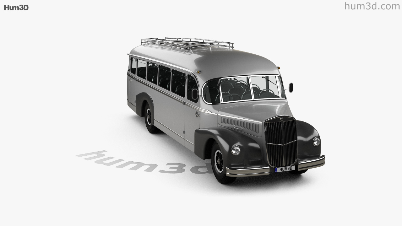 360 view of Lancia 3RO P bus 1947 3D model - 3DModels store