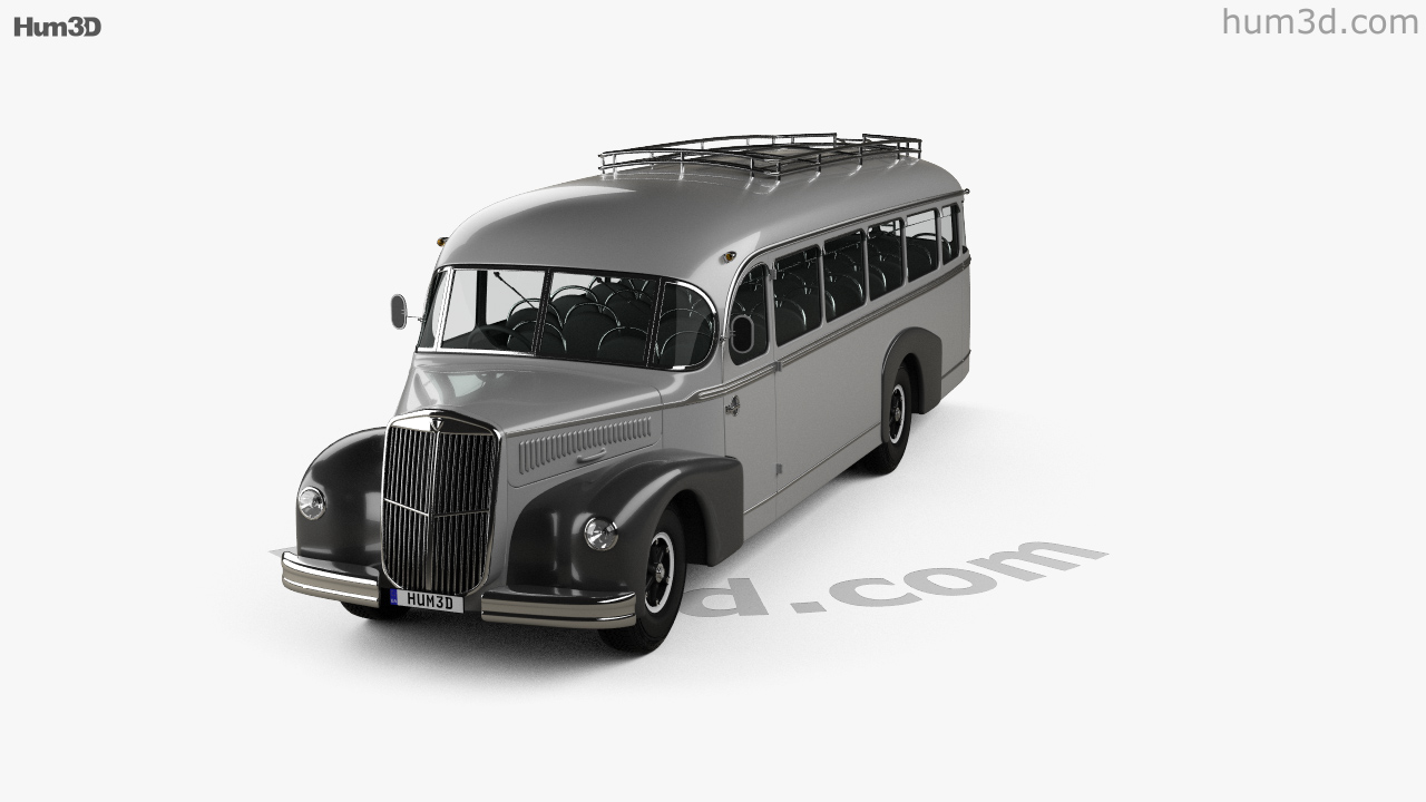 360 view of Lancia 3RO P bus 1947 3D model - 3DModels store