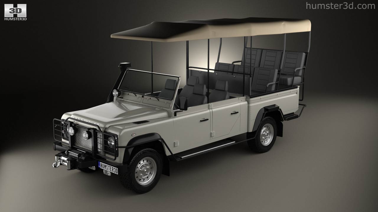360 view of Land Rover Defender Safari Game Viewing 1992 3D model ...