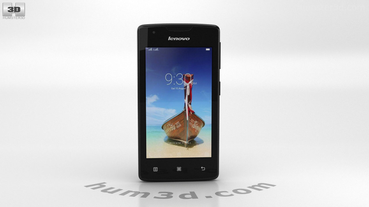360 view of Lenovo A1000 Onyx Black 3D model - 3DModels store