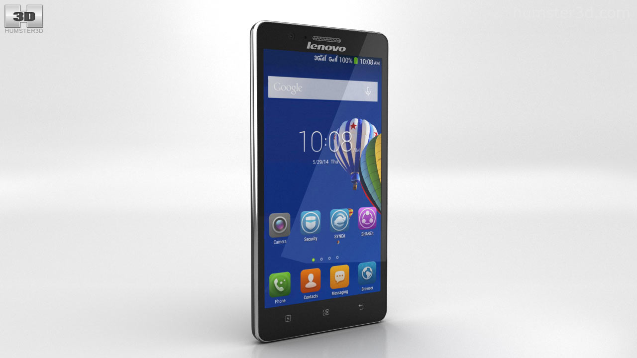 360 view of Lenovo A536 Black 3D model - 3DModels store
