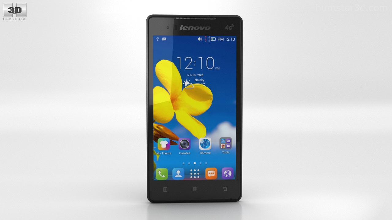 360 view of Lenovo A788T Black 3D model - 3DModels store