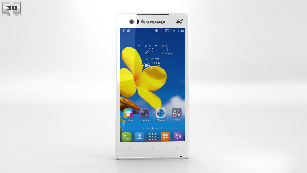 360 view of Lenovo A788T White 3D model - 3DModels store