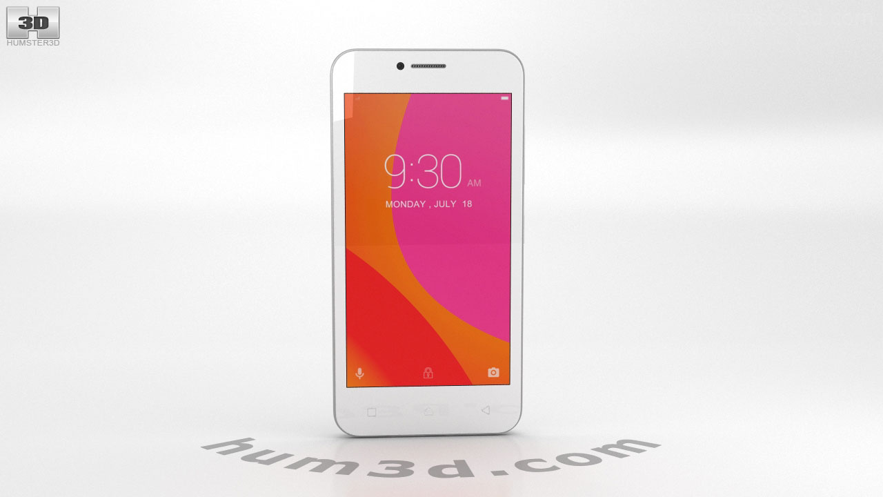 360 view of Lenovo A Plus Pearl White 3D model - 3DModels store