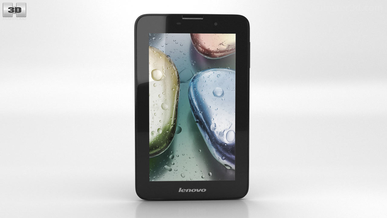 360 view of Lenovo IdeaTab A3000 Black 3D model - 3DModels store
