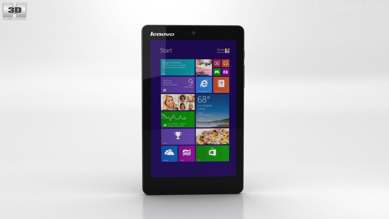 360 view of Lenovo Ideapad MIIX 300 Black 3D model - 3DModels store