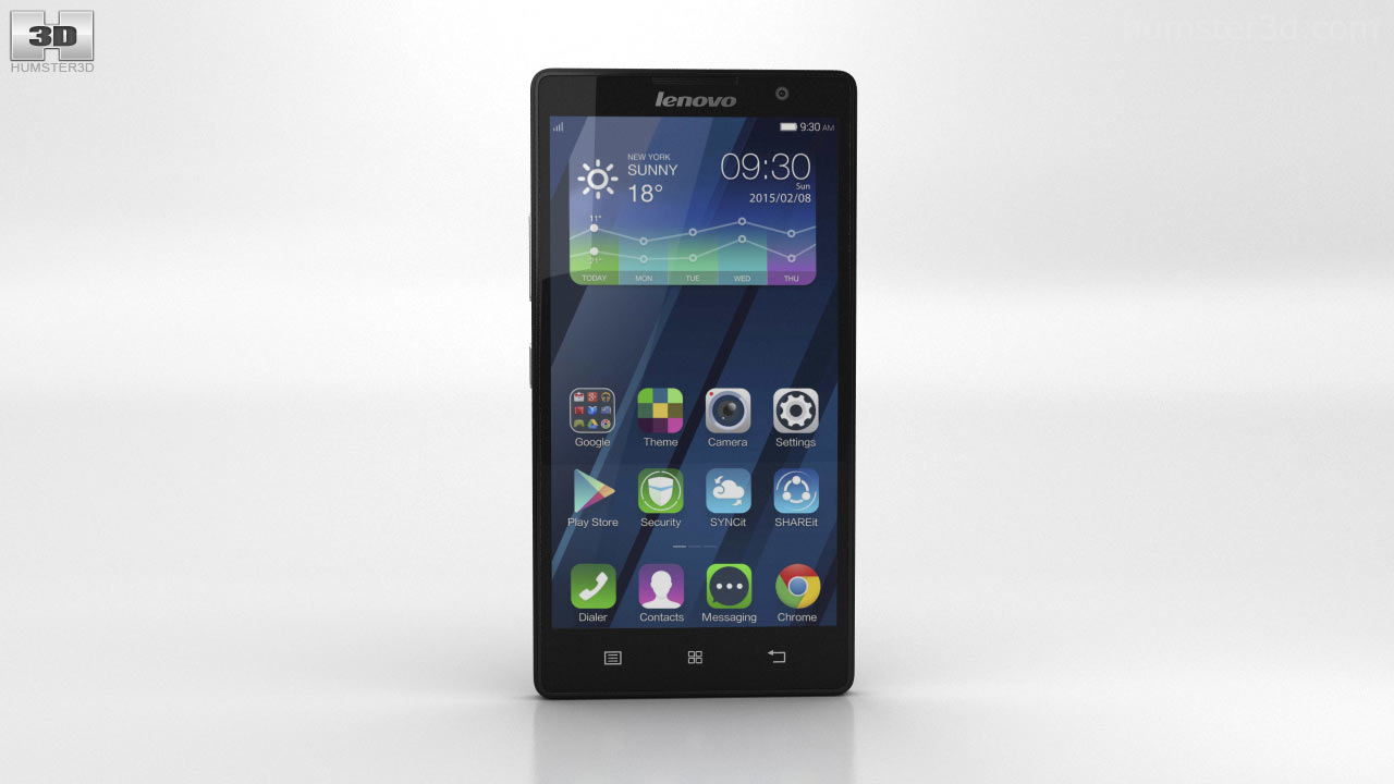 360 view of Lenovo P90 Onyx Black 3D model - 3DModels store
